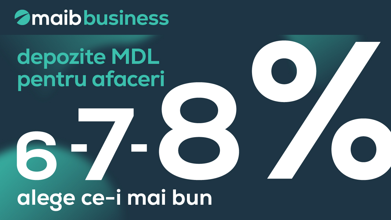 Depozitele pentru afaceri 6-7-8% – alege ce-i mai bun de la maib – Bancamea