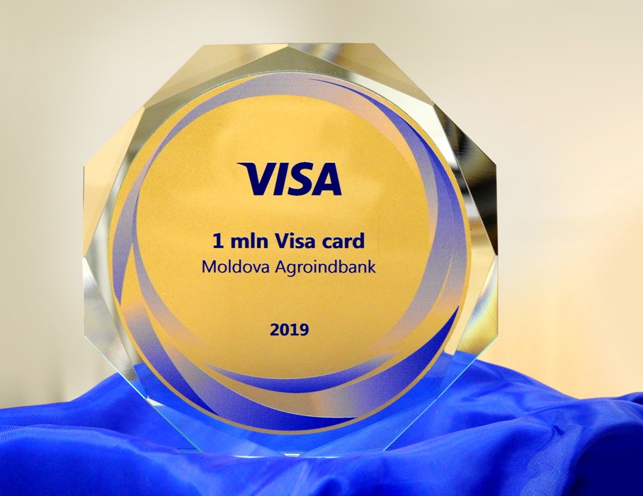 Marele premiu pentru 1 000 000 de carduri VISA emise i-a revenit MAIB – Bancamea