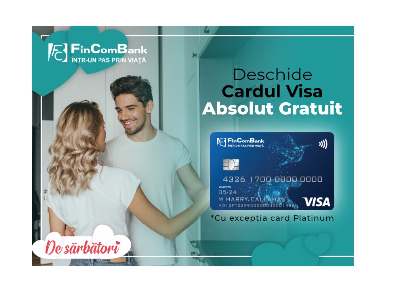 Promoție la carduri VISA de la FinComBank – Bancamea