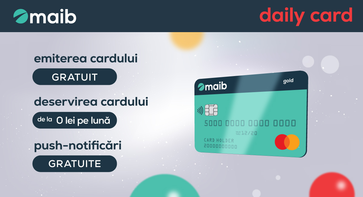 Daily card – noul card de la maib pentru plăți zilnice – Bancamea