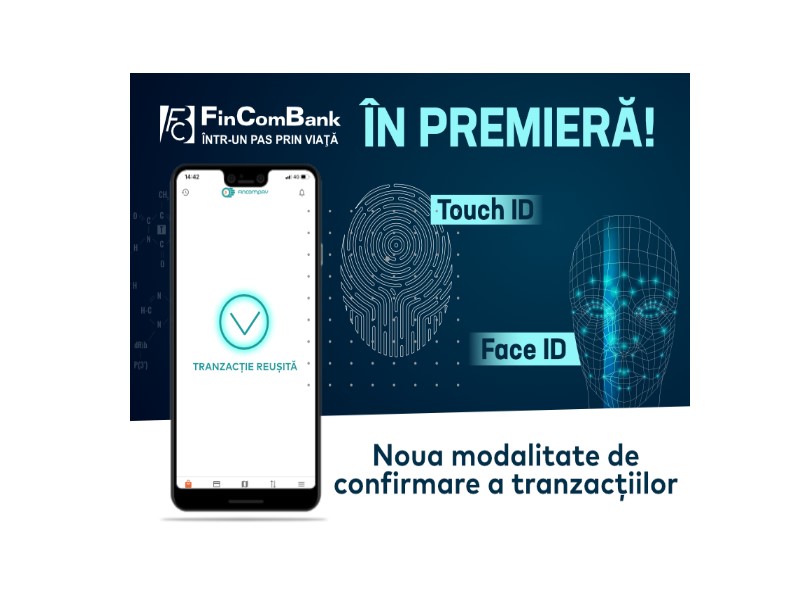 FinComBank lansează noua modalitate de confirmare a tranzacțiilor cu carduri bancare – cu ...