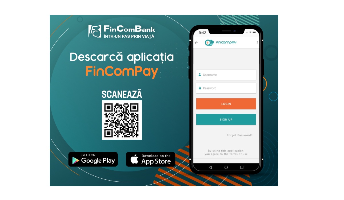 FinComBank lansează aplicația FinComPay Mobile Banking destinată persoanelor fizice – Bancamea