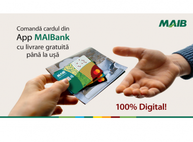 La MAIB cardurile noi ajung gratuit acasă – Bancamea